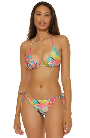 Trina Turk Reversible Side-tie Bikini Bottom