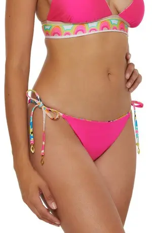 Trina Turk Reversible Side-tie Bikini Bottom