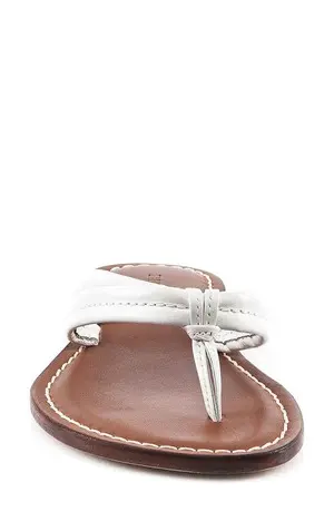 Bernardo Miami Thong Sandal - White Leather
