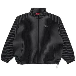 Supreme Reflective Pinstripe Track Jacket - Black