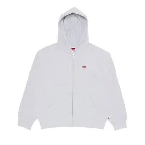 Supreme Small Box Zip Up Hooded Sweatshirt - Grey