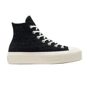 CONVERSE Chuck Taylor All Star Lift Platform High 'tweed Shimmer - Black