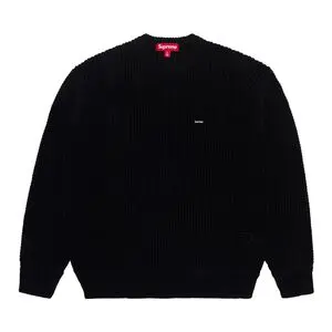 Supreme Waffle Small Box Logo Sweater - Black