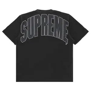 Supreme Cracked Back Arc Short-sleeve Top - Black