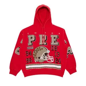 Supreme Champions Studded Hooded Sweatshirt - Red