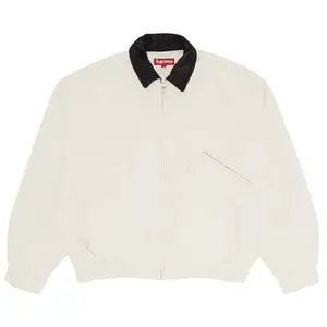 Supreme Leather Collar Utility Jacket