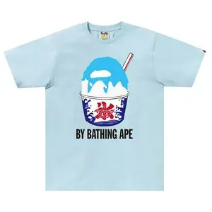 A BATHING APE Shave Ice Bathing Ape Tee - Blue