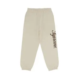 Supreme Embroidered Script Sweatpant 'stone - Tan