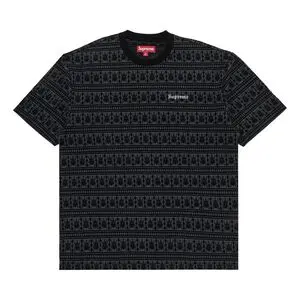 Supreme Jacquard Scarab Short-sleeve Top - Black