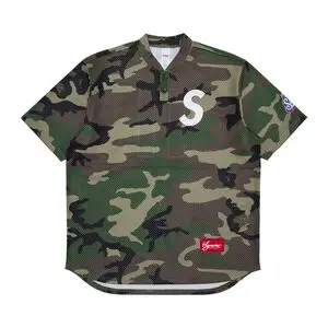 Supreme Logo Baseball Henley - Multicolor