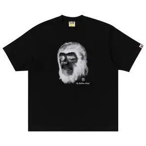 A BATHING APE Pixel Comic Ape Head Relaxed Fit Tee - Black