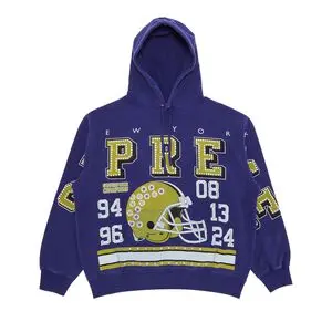Supreme Champions Studded Hooded Sweatshirt - Blue