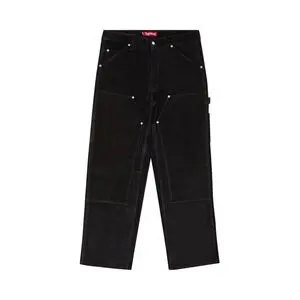 Supreme Suede Double Knee Painter Pant - Black