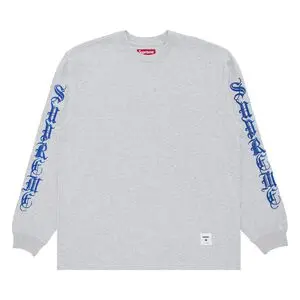 Supreme Old English Long-sleeve Top - Grey