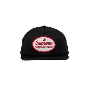 Supreme Authorized Mesh Back 5-panel Cap - Black