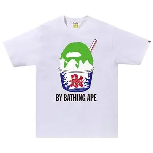 A BATHING APE Shave Ice Bathing Ape Tee - White