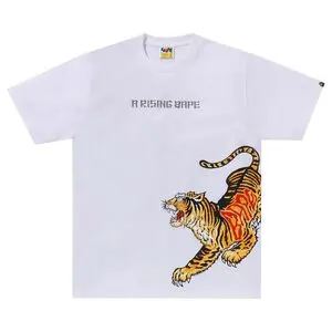 A BATHING APE Tiger And Dragon Tee - White