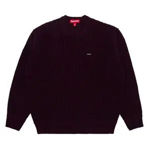 Supreme Waffle Small Box Sweater - Red
