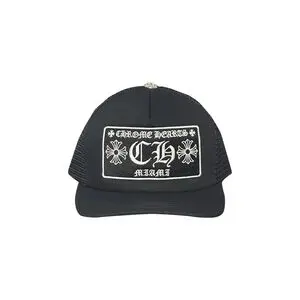 Chrome Hearts Miami Trucker Hat - Black