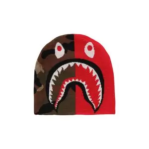 A BATHING APE 1st Shark Knit Cap - Red
