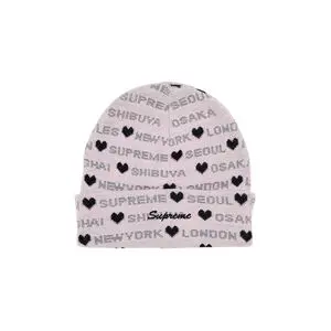 Supreme Hearts Beanie - Pink