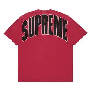 Supreme Cracked Back Arc Short-sleeve Top - Red