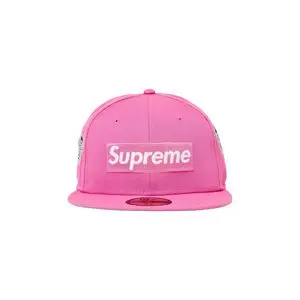 Supreme Jerseys Box Logo New Era Cap - Pink