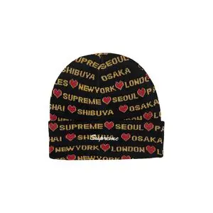 Supreme Hearts Beanie - Black