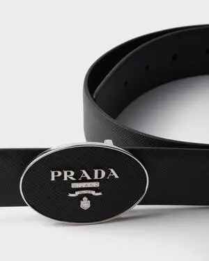 Prada Saffiano Leather Belt Buckle