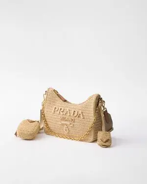 Prada Re-edition 2005 Crochet Bag - Natural