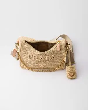 Prada Re-edition 2005 Crochet Bag - Natural