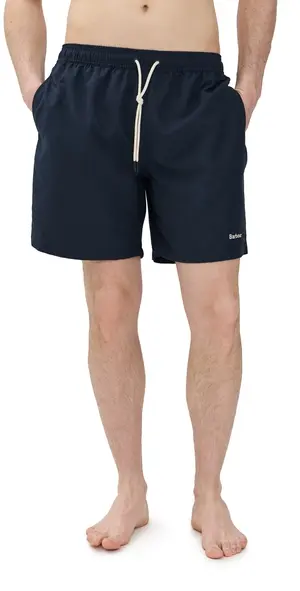 Barbour Staple Logo Swim Shorts - Navy