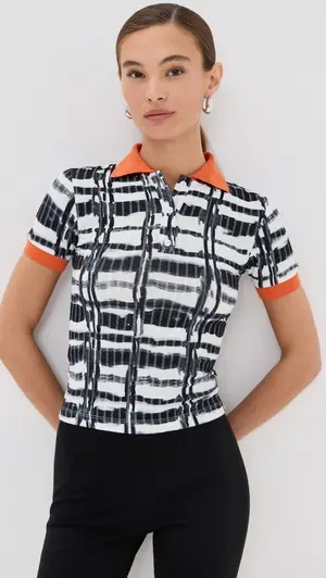 Stella Jean Striped T-shirt Polo