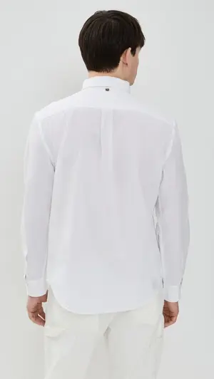 Billy Reid Msl 1-pocket Shirt - White