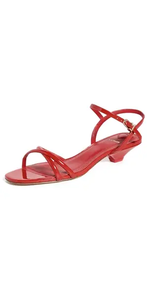 Larroude Charlotte Sandals - Scarlet