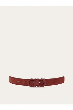 FERRAGAMO Adjustable Gancini Belt - Natural