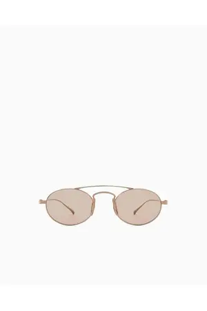 Giorgio Armani Oval Sunglasses - Gold