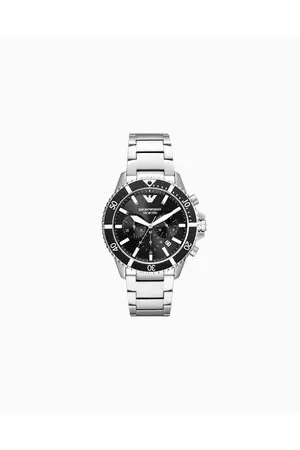 Emporio Armani Chronograph Stainless Steel Bracelet Watch - Red