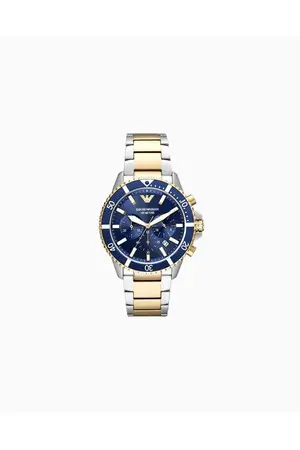 Emporio Armani Two Tone Jewelry & Watches For Men