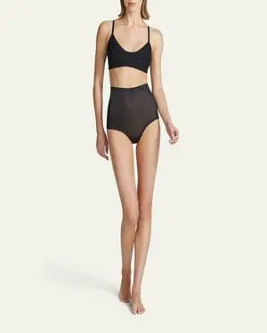 Commando Featherlight Control High-rise Smoothing Briefs - Beige