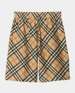 Burberry Burberry Silk Check Shorts - Sand Ip Check