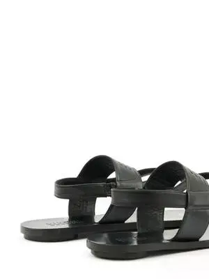 MAISON MARGIELA Logo-debossed Leather Sandals