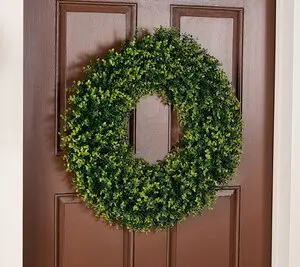 WICKER PARK 24' Indoor/outdoor Boxwood Wreath - One-color