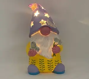TEMP-TATIONS Outdoors 12' Solar Garden Gnome