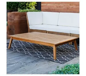 LINON Home Teak Soha Coffee Table 12in - One-color