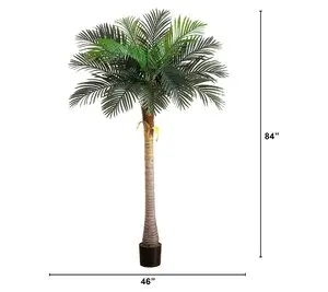 NEARLY NATURAL 7' Artificial Coconut Palm Tree