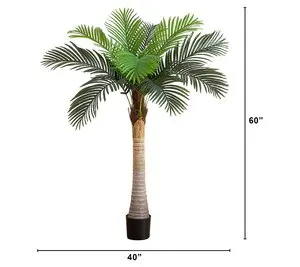 NEARLY NATURAL 5' Artificial Coconut Palm Tree