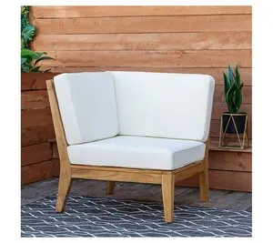 LINON Home Teak Soha Corner Chair - One-color