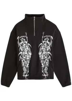 WARREN LOTAS Serenity Reaper Embroidered Fleece Jacket