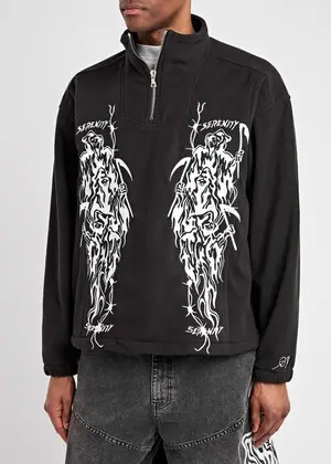 WARREN LOTAS Serenity Reaper Embroidered Fleece Jacket